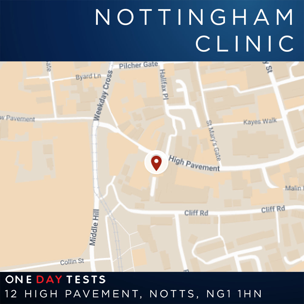Nottingham Blood Test Clinic | Fast Results — onedaytests.com