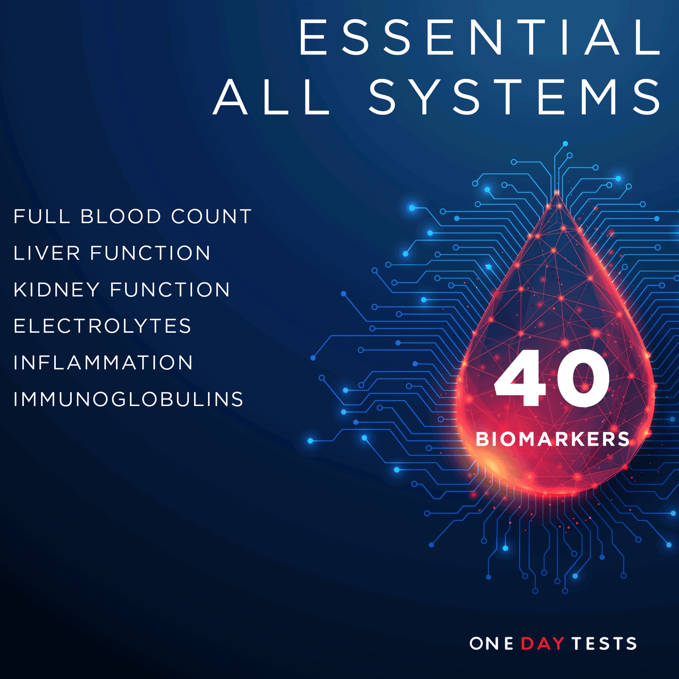 Essential All Systems Blood Test — onedaytests.com